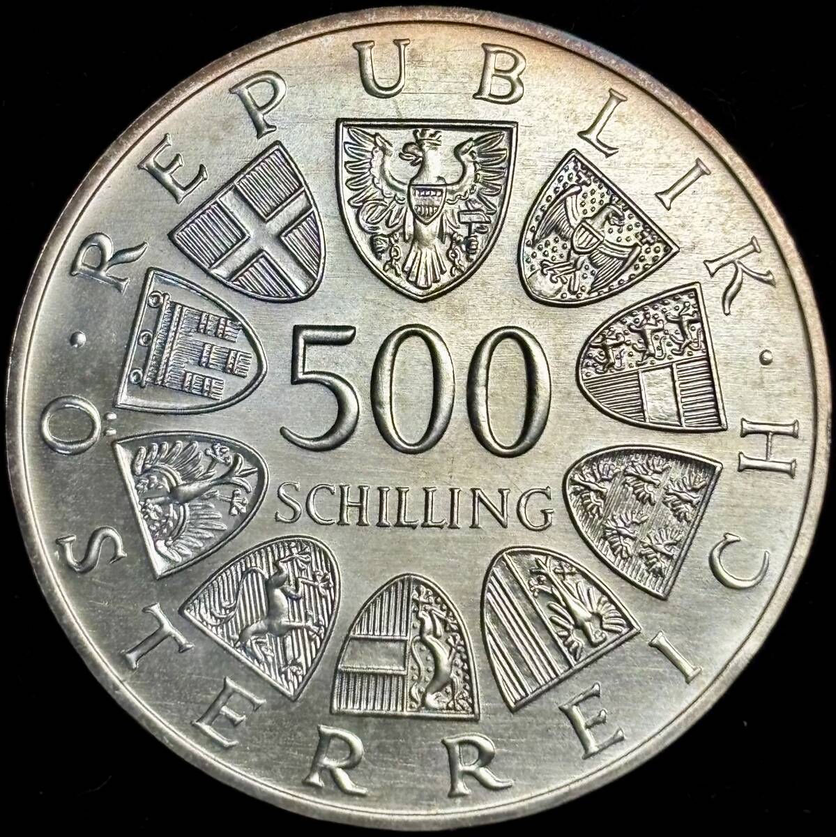 【やや傷や汚れあり】【オーストリア大型銀貨】(500シリング 1983年銘 24.0g 直径36mm)の落札情報詳細 - Yahoo!オークション落札価格検索 オークフリー