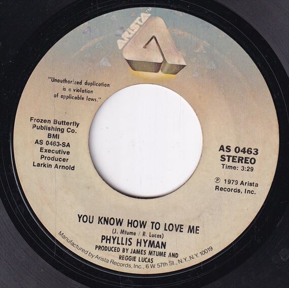 【やや傷や汚れあり】Phyllis Hyman - You Know How To Love Me / Give A Little More ...