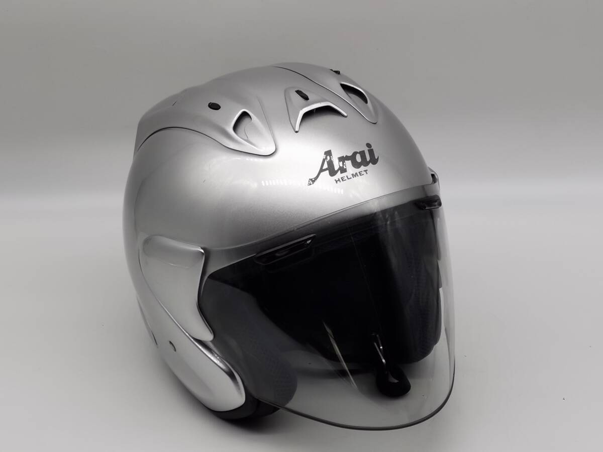 【やや傷や汚れあり】Arai アライ SZ-RamⅢ ALUMINA SILVER アルミナシルバー SZ-Ram3 ジェットヘルメット XLサイズの落札情報詳細 - Yahoo!オークション ...