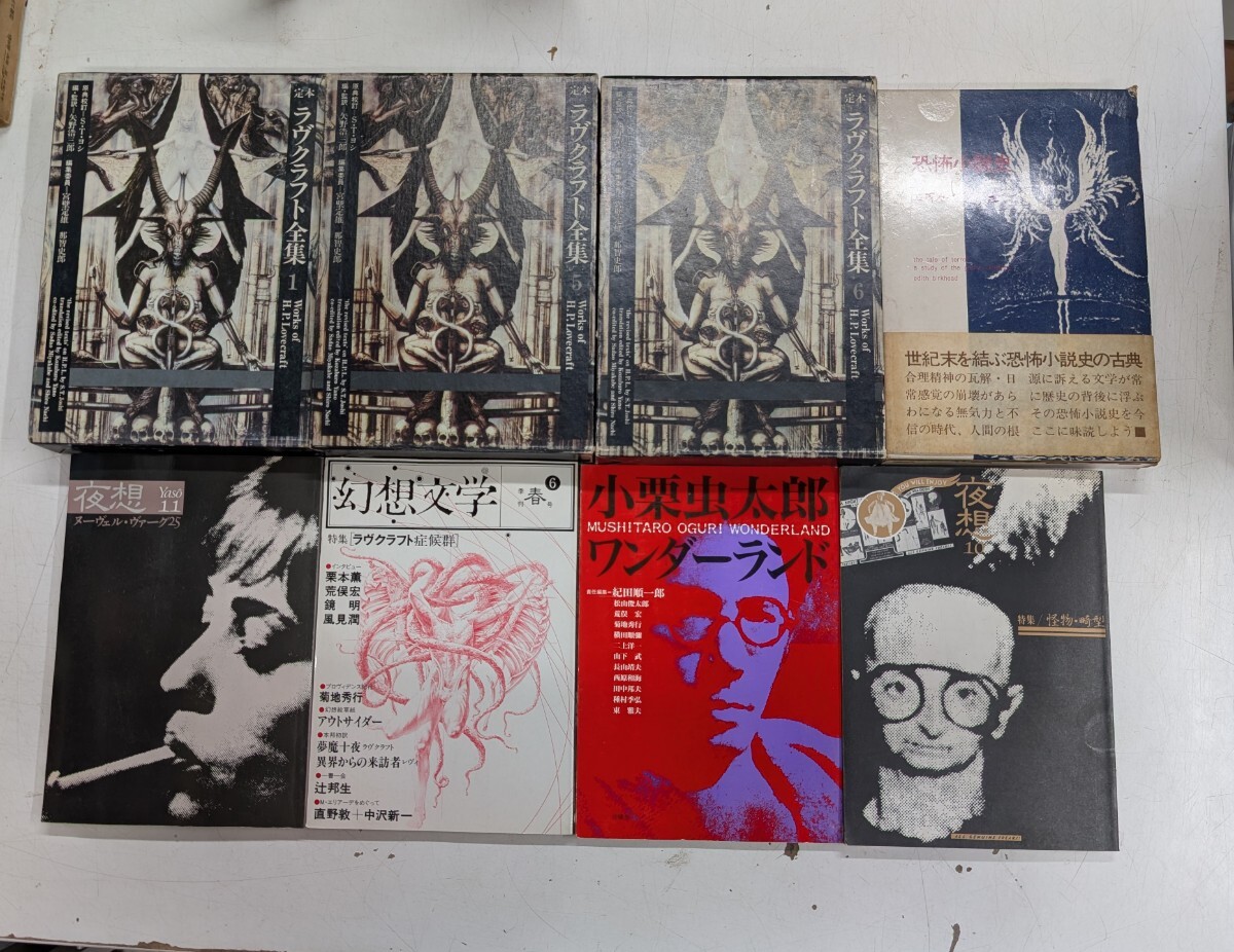 【傷や汚れあり】0403-10.ラヴクラフト全集/怪奇幻想/恐怖小説/ホラー/国書刊行会/夜想/評論/小栗虫太郎/古本セットの落札情報詳細 - Yahoo!オークション落札価格検索 オークフリー