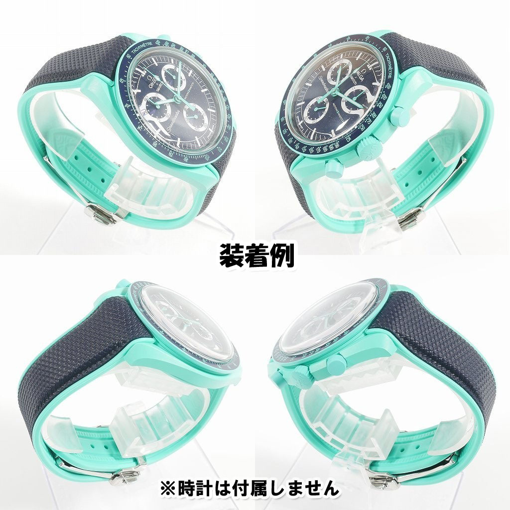【未使用】Swatch×OMEGA スウォッチ×オメガ POLAR LIGHTS 専用ラバーベルト Dバックル付き（H)の落札情報詳細 ...