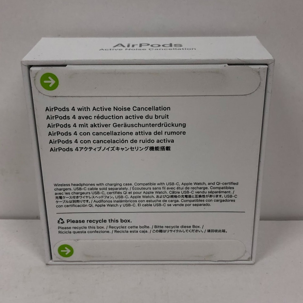 【未使用】08w10753★1円~【未開封品】AirPods4 USB-C MXP63J/A A3050 A3053 A3058 ワイヤレス ...