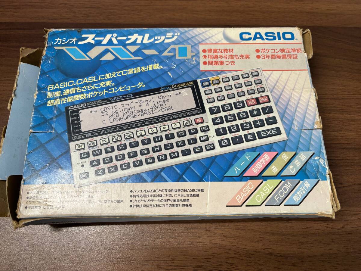 【傷や汚れあり】 ポケットコンピューター SUPER COLLEGE PERSONAL COMPUTER VX-4 CASIO/カシオ ポケコン スーパーカレッジ 動作未確認 現状品 7809 ...
