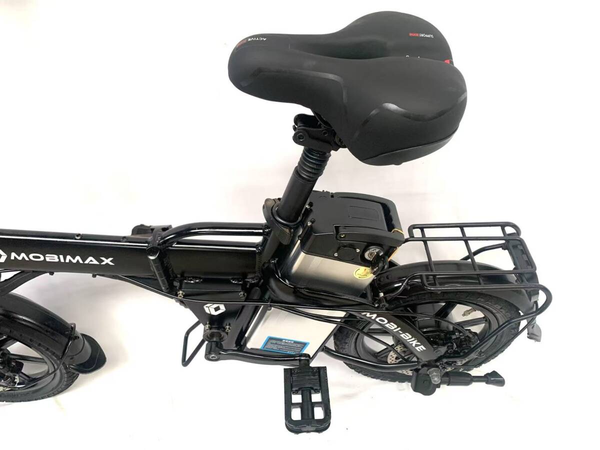 【傷や汚れあり】1円～ MOBIMAX ディスク MTB 折り畳みフル電動自転車 BIKE 48V12Ah 300W 14インチ アクセル付 ...