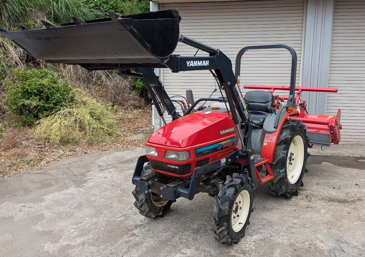 【傷や汚れあり】鹿児島発 ヤンマー 22馬力 ミニローダー付きディーゼルトラクターAF222 パワステ 自動水平 自動深耕 アワーメータ約567時間の落札情報詳細 - Yahoo!オークション ...