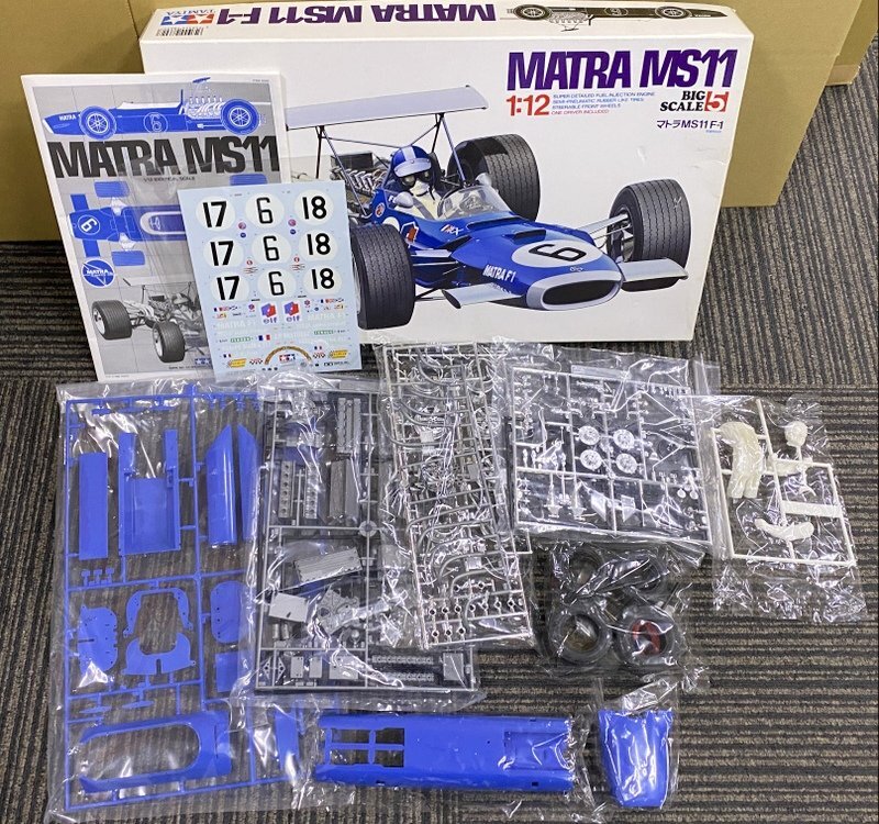 【やや傷や汚れあり】【未組立】TAMIYA MATRA MS11 1/12スケール マトラ MS11 F-1 プラモデル タミヤ 1円 ...