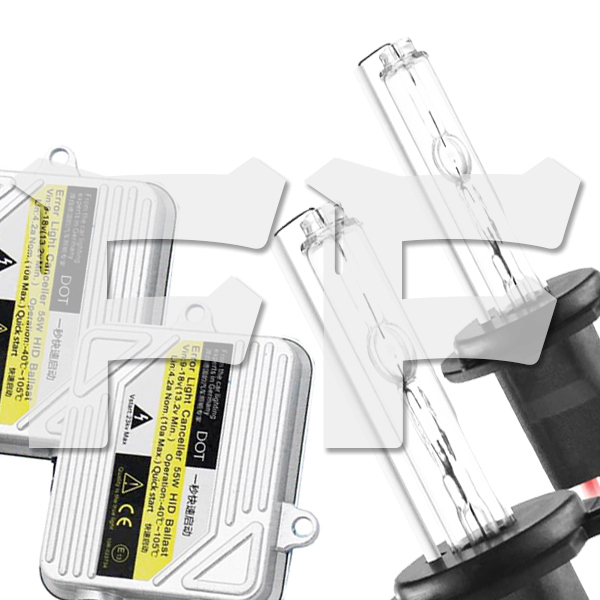 【やや傷や汚れあり】55W H8 H11 H16 6000K HID KIT 瞬間起動 K5 薄型 バラスト バルブ バーナー 車検対応 高品質 高輝度 HIDキット K5-KIT-H8 新品 ...