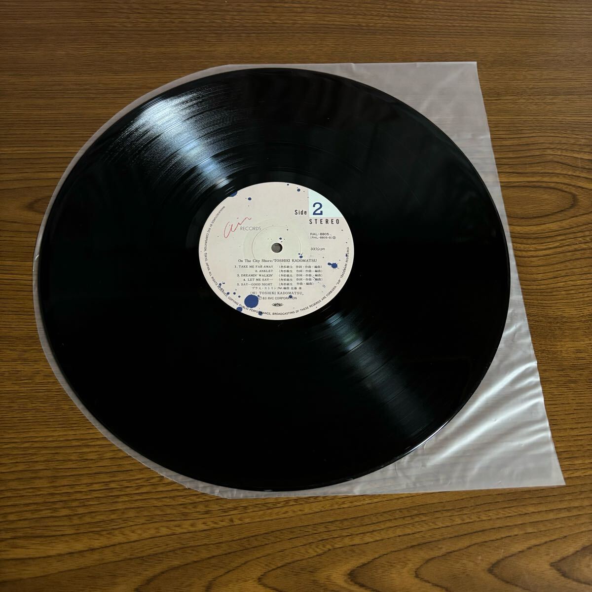 【やや傷や汚れあり】角松敏生 ON THE CITY SHORE TOSHIKI KADOMATSU AIR RECORD RAL-8805 ...