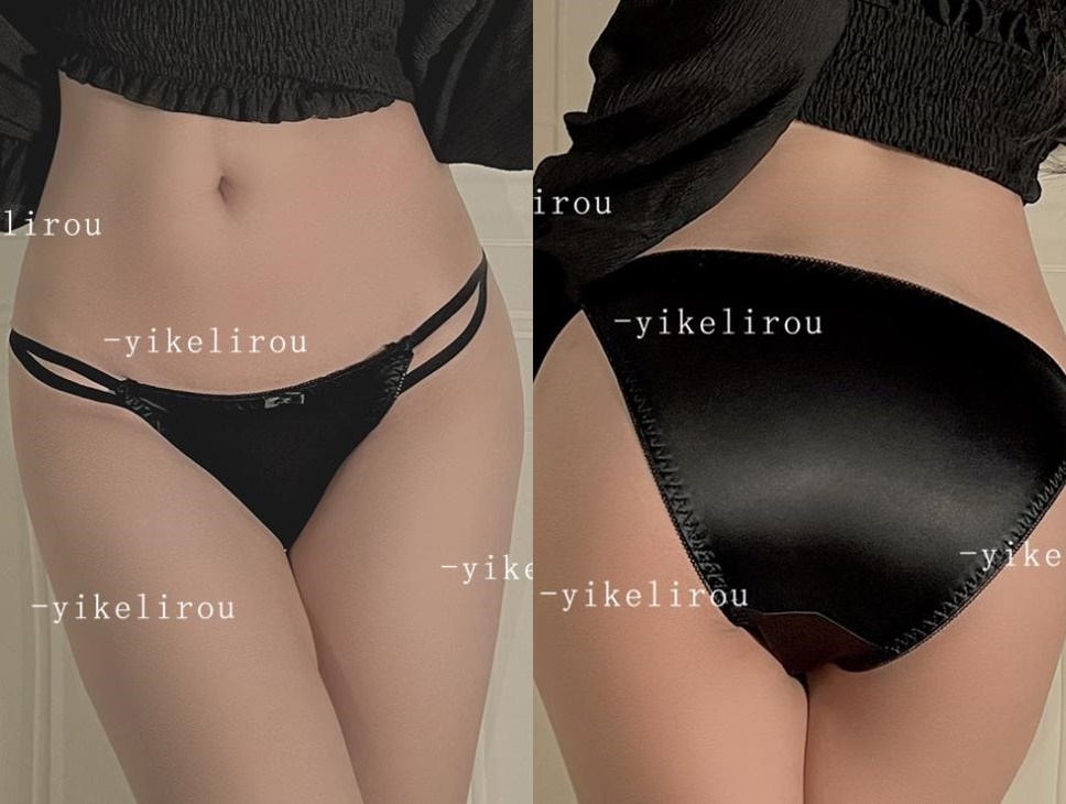 【未使用】177-K02(BK)XLサテン 光沢 パンティー アイス シルク 高級 モチーフ 艶々 セクシー ショーツ ランジェリー コスチューム 人妻 秘書 誘惑の落札情報詳細 ...