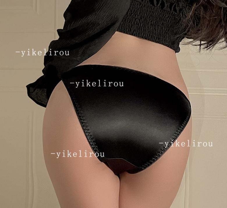 【未使用】177-K02(BK)XLサテン 光沢 パンティー アイス シルク 高級 モチーフ 艶々 セクシー ショーツ ランジェリー コスチューム 人妻 秘書 誘惑の落札情報詳細 ...