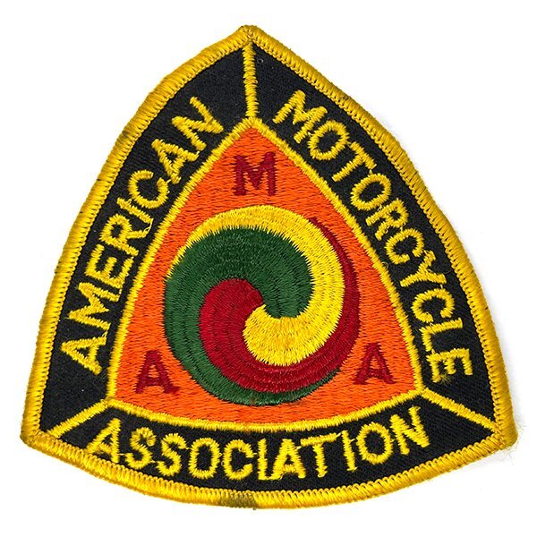 【やや傷や汚れあり】AMA ビンテージ パッチ AMA Vintage Patch アメリカモーターサイクル協会 ワッペン American Motorcycle Association ...