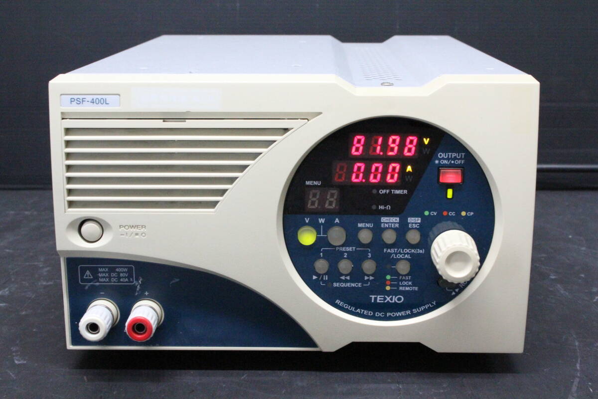 【傷や汚れあり】TEXIO PSF-400L 0～80V 0～40A 400W 定格出力保障 直流安定化電源 KENWOOD NO2の落札情報 ...