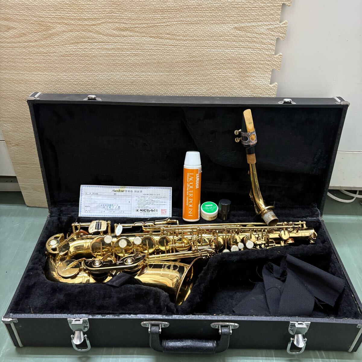 【やや傷や汚れあり】岸170 Maxtone マックストーン アルトサックス SX-60A ハードケース付 By French ...