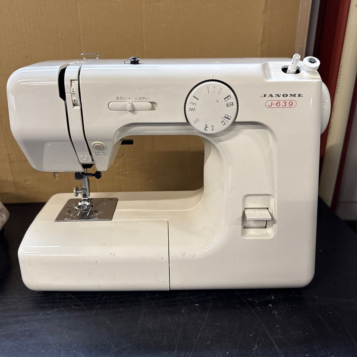 【やや傷や汚れあり】UTK149 ジャノメ JANOME MODEL 639 Jem COMPACT N-105 コンパクトミシン 家庭用 ...