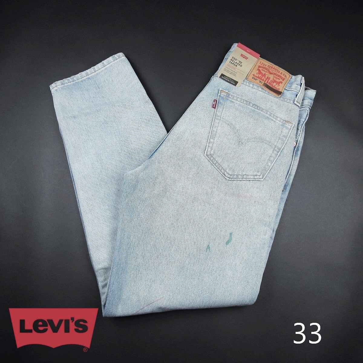 【未使用】新品★Levi's/リーバイス/550'92 リラックステーパードジーンズA341/ペイント加工/【36】の落札情報詳細 - Yahoo!オークション落札価格検索 オークフリー