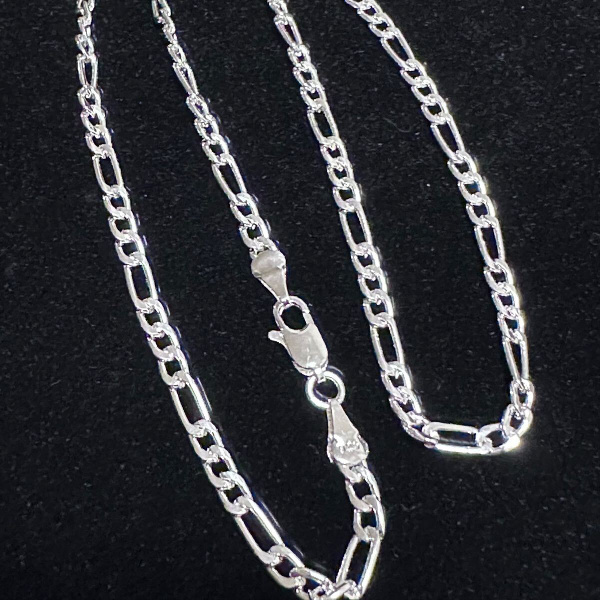 【未使用】シルバー925 フィガロチェーンネックレス 長さ: 50cm 幅:3mmの落札情報詳細 - Yahoo!オークション落札価格検索 オークフリー