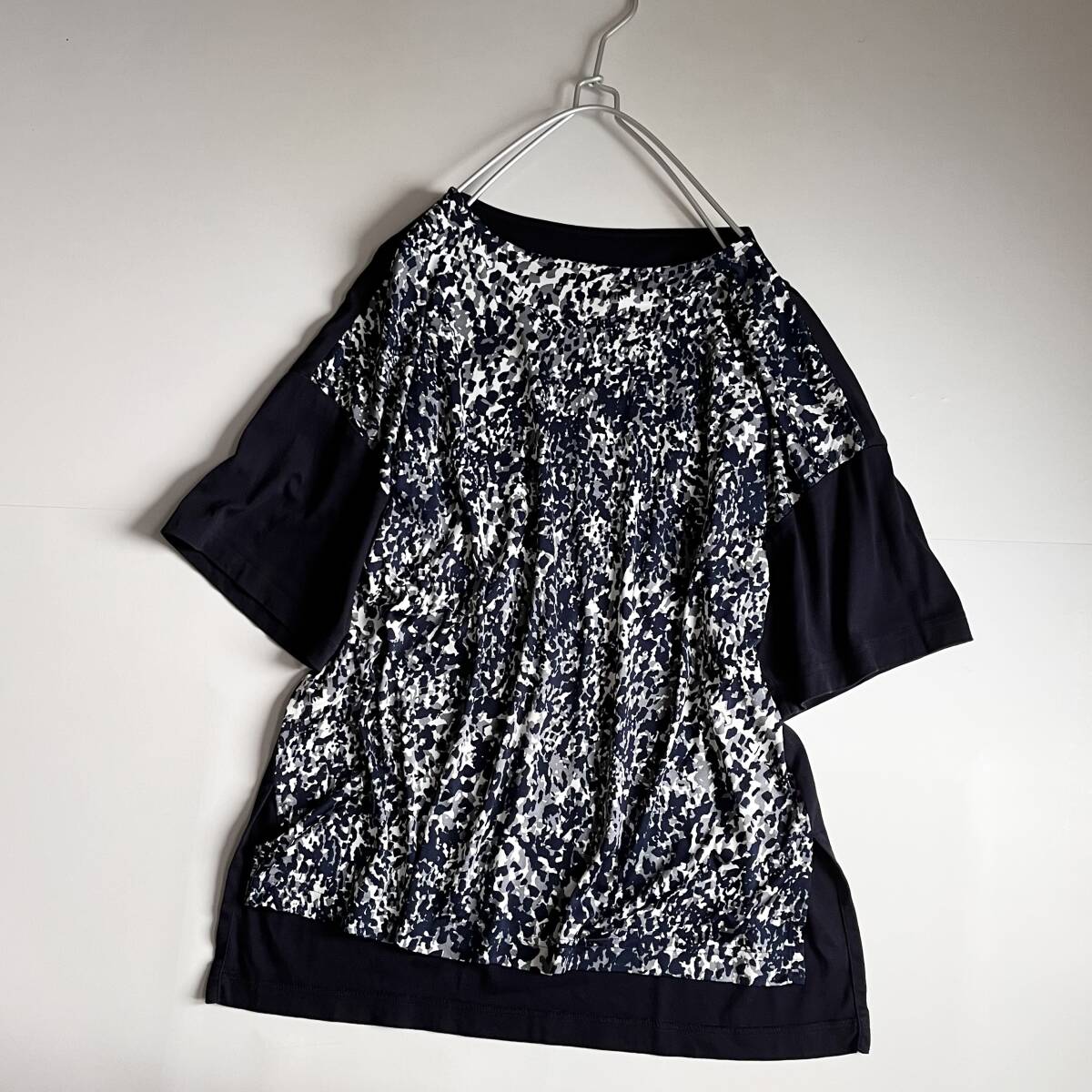 【目立った傷や汚れなし】① 日本製 ラピーヌ LAPINE BLANCHE 異素材 コンビ プルオーバー ワイド チュニック カットソー 38の落札情報詳細 - Yahoo!オークション落札 ...