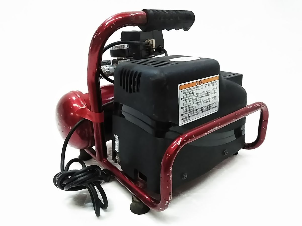 【やや傷や汚れあり】★動作品 PUMA 藤原産業 エアコンプレッサー SR-045 SR-L04SPT-01 オイルレス タンク容量4L ホース付き 0916-337Z @140★の落札情報 ...