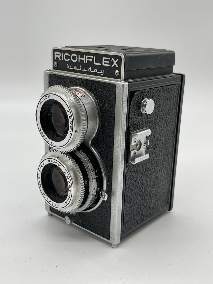 【やや傷や汚れあり】1円〜 RICOHFLEX Holiday 二眼レフカメラ RICOH Anastigmat 80mm f/3.5 TLR ...