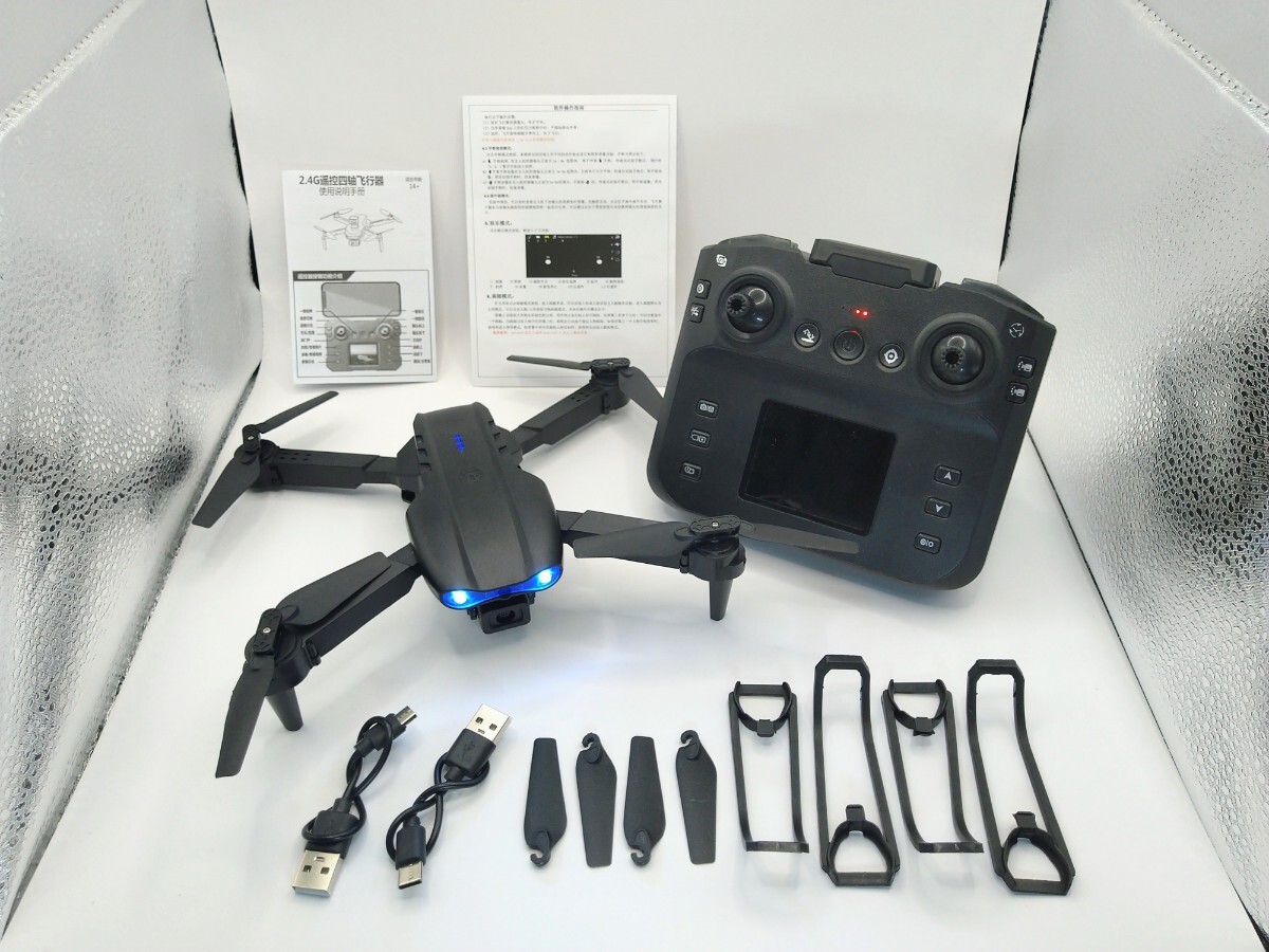 【未使用】【動作確認済・新品】E99 Air プロフェッショナルドローン デュアルカメラ クアッドコプター 2.4インチモニターコントローラー RC 空撮の落札情報詳細 - Yahoo ...