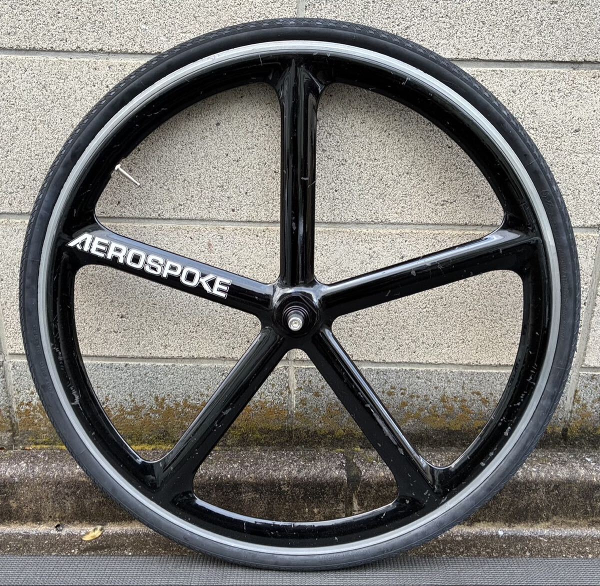 【やや傷や汚れあり】AEROSPOKE エアロスポーク 5本バトン 700c クリンチャー ピスト TRACK リア ホイールの落札情報詳細 ...