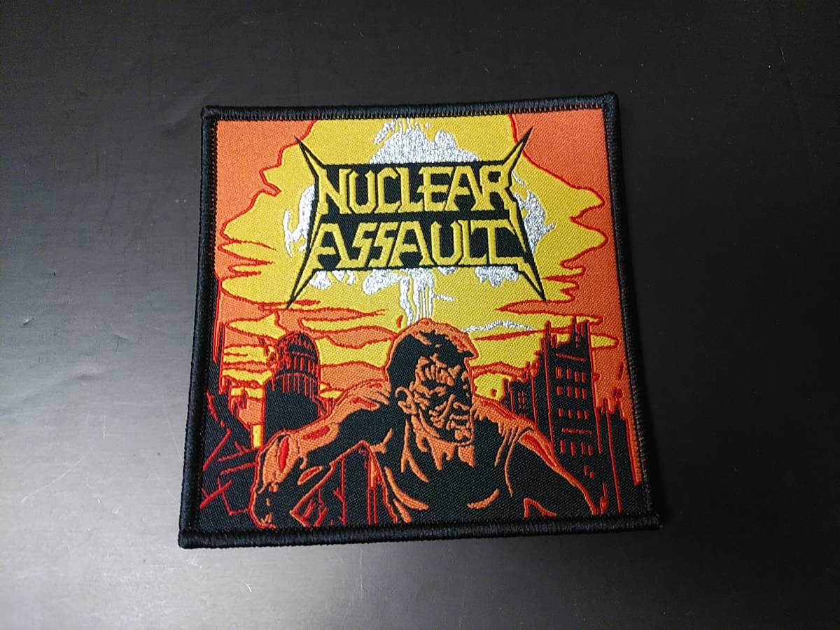 【未使用】NUCLEAR ASSAULT 刺繍パッチ ワッペン game over / slayer metallica sodom ...