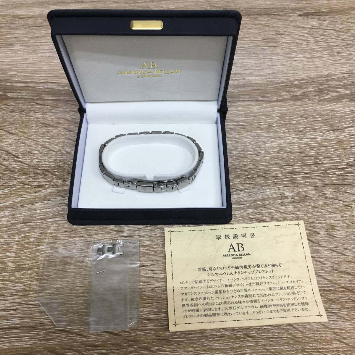 AMANDA BELLAN ゲルマニウム チタン ブレスレット 健康ブレスレット アマンダベラン 20022402の落札情報詳細 ...