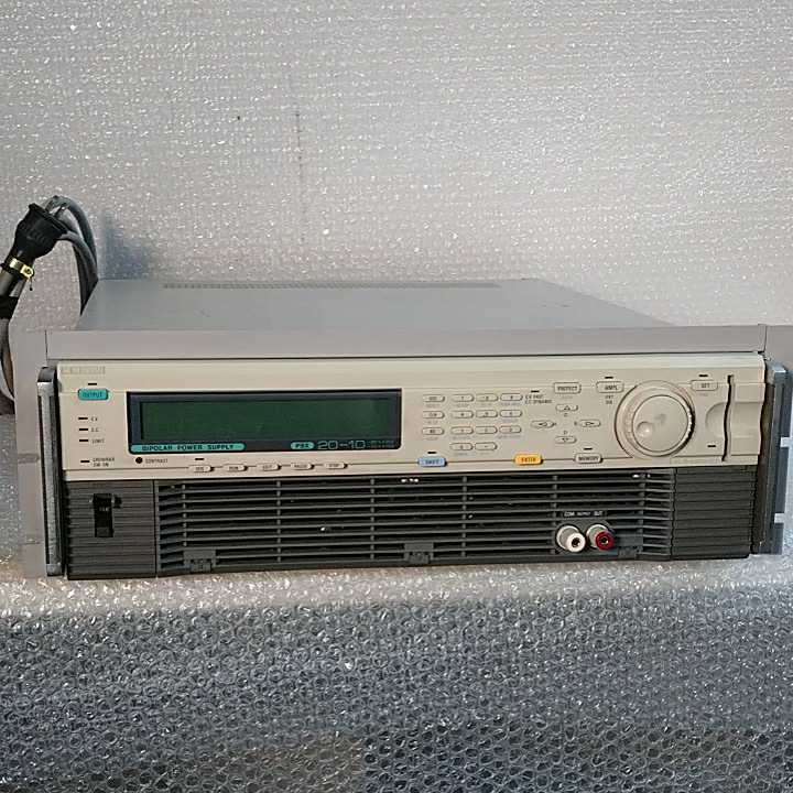 KIKUSUI PBX20-10 菊水 バイポーラ電源 パワーサプライ AC200V PBX20-10 BIPOLAR POWER SUPPLY 中古現状の落札情報詳細 - ヤフオク落札価格 ...