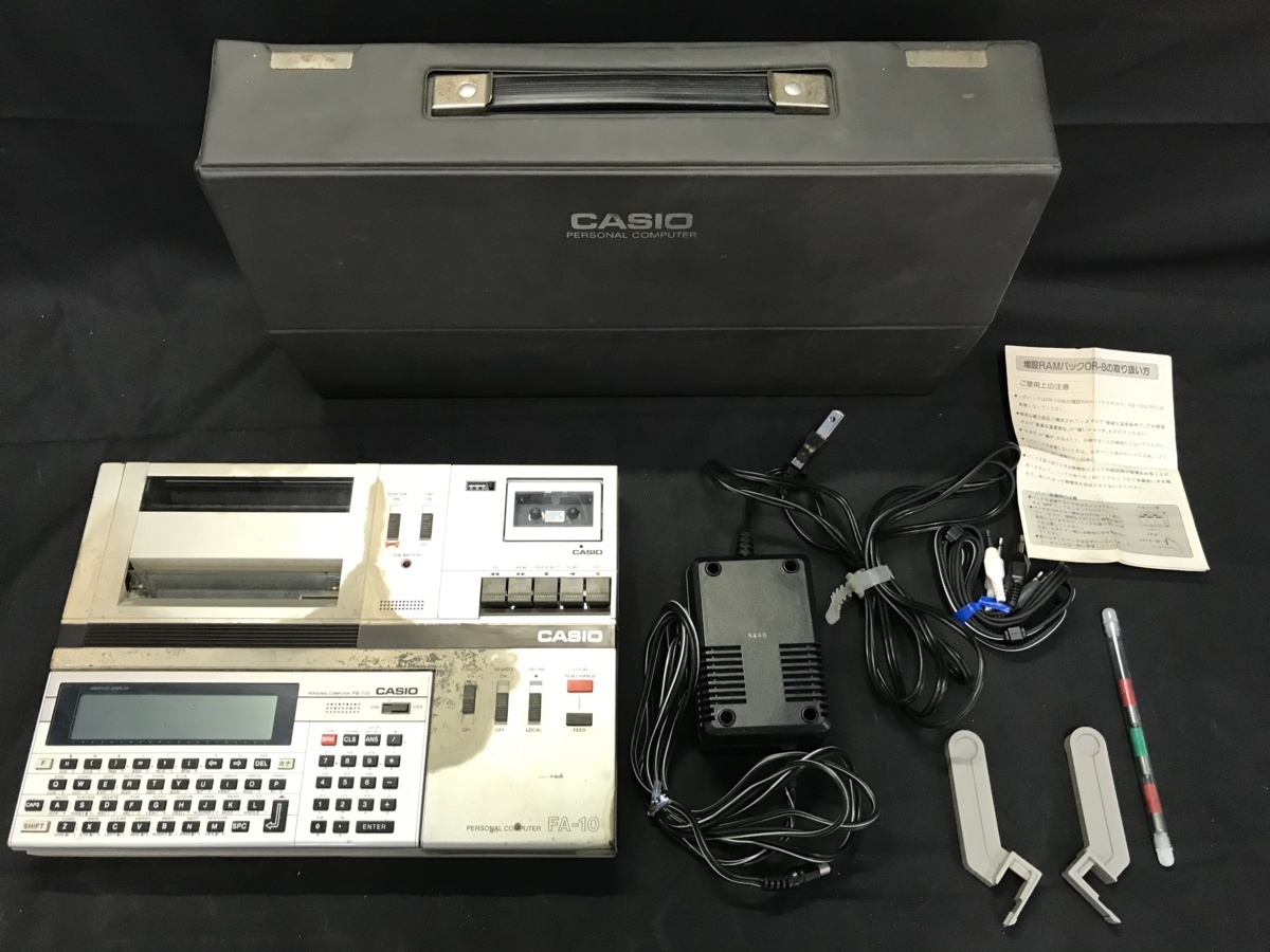 20A138 送料無料 CASIO カシオ FA-10 PB-770 PERSONAL COMPUTER PC ポケットコンピューター ポケコン セット ジャンク品の落札情報詳細 ...