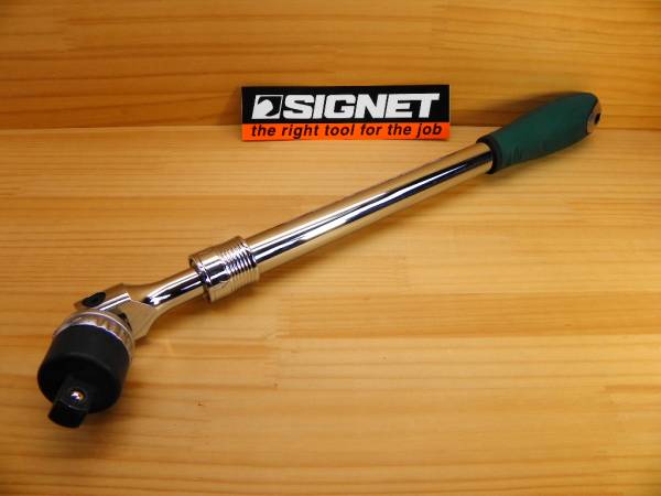 【新品】シグネット1/2(12.7) 伸縮型スピンナー 首振 ラチェットハンドル SIGNET 13585 全長457～600mmの落札情報 ...