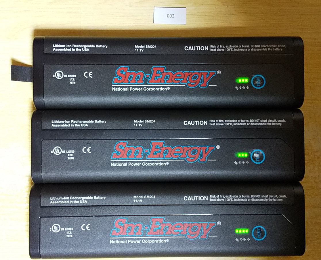 003 Anritsu/アンリツ SM204 SM-Energy リチウムイオンバッテリー 3本セット【通電OK】【ジャンク品】の落札情報詳細 ...