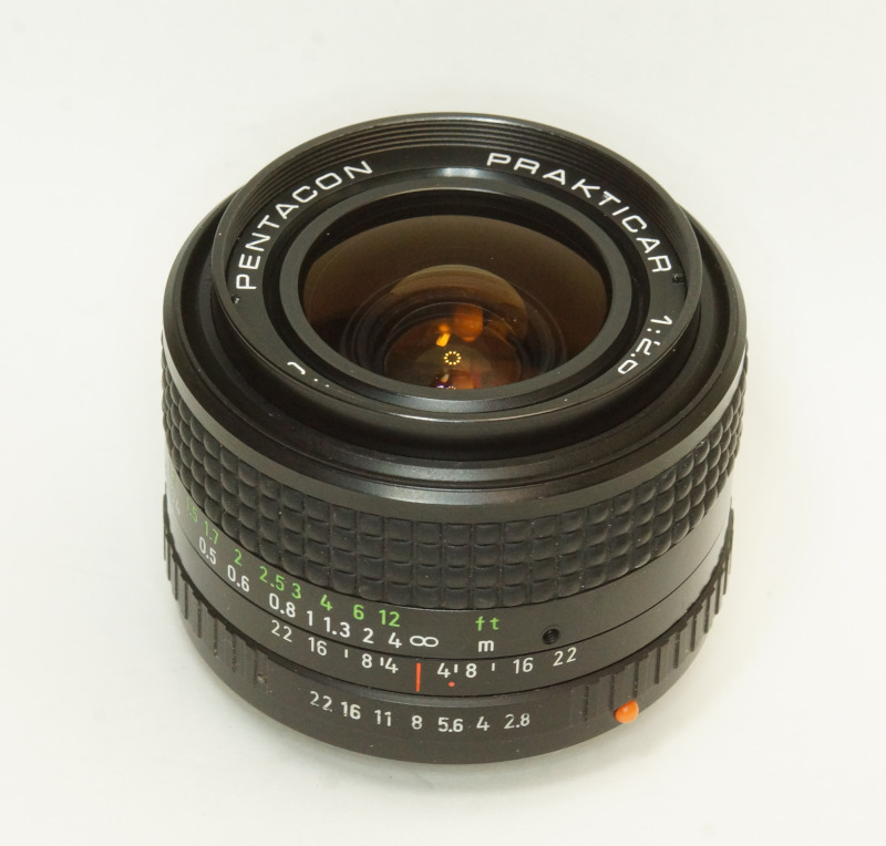 【やや傷や汚れあり】ドイツ製 PENTACON PRAKTICAR 1:2.8 f=28mm MC 15N-238 ラバー 前期型 PB ...