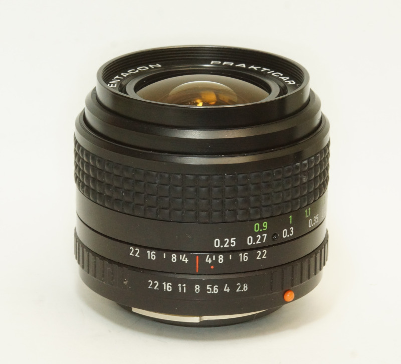 【やや傷や汚れあり】ドイツ製 PENTACON PRAKTICAR 1:2.8 f=28mm MC 15N-238 ラバー 前期型 PB ...