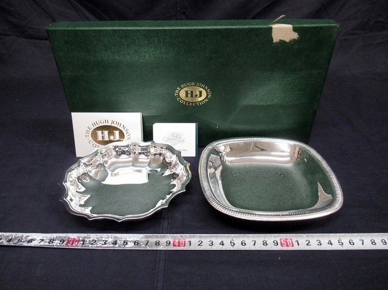 L4466 THE HUGH JOHNSON COLLECTION ヒュー・ジョンソン コレクション 金属製 小皿 トレー 紙箱の落札情報詳細 ...