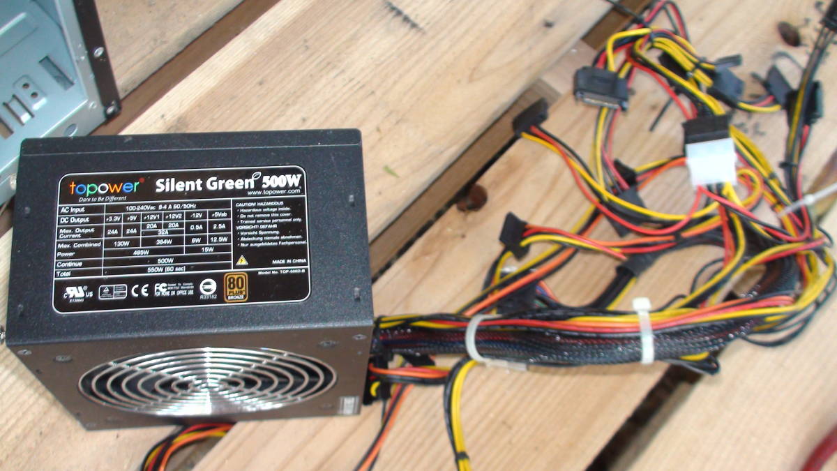 Topower Silent Green 500W TOP-500D-B 500W 電源BOX 電源ユニットの落札情報詳細 - Yahoo ...