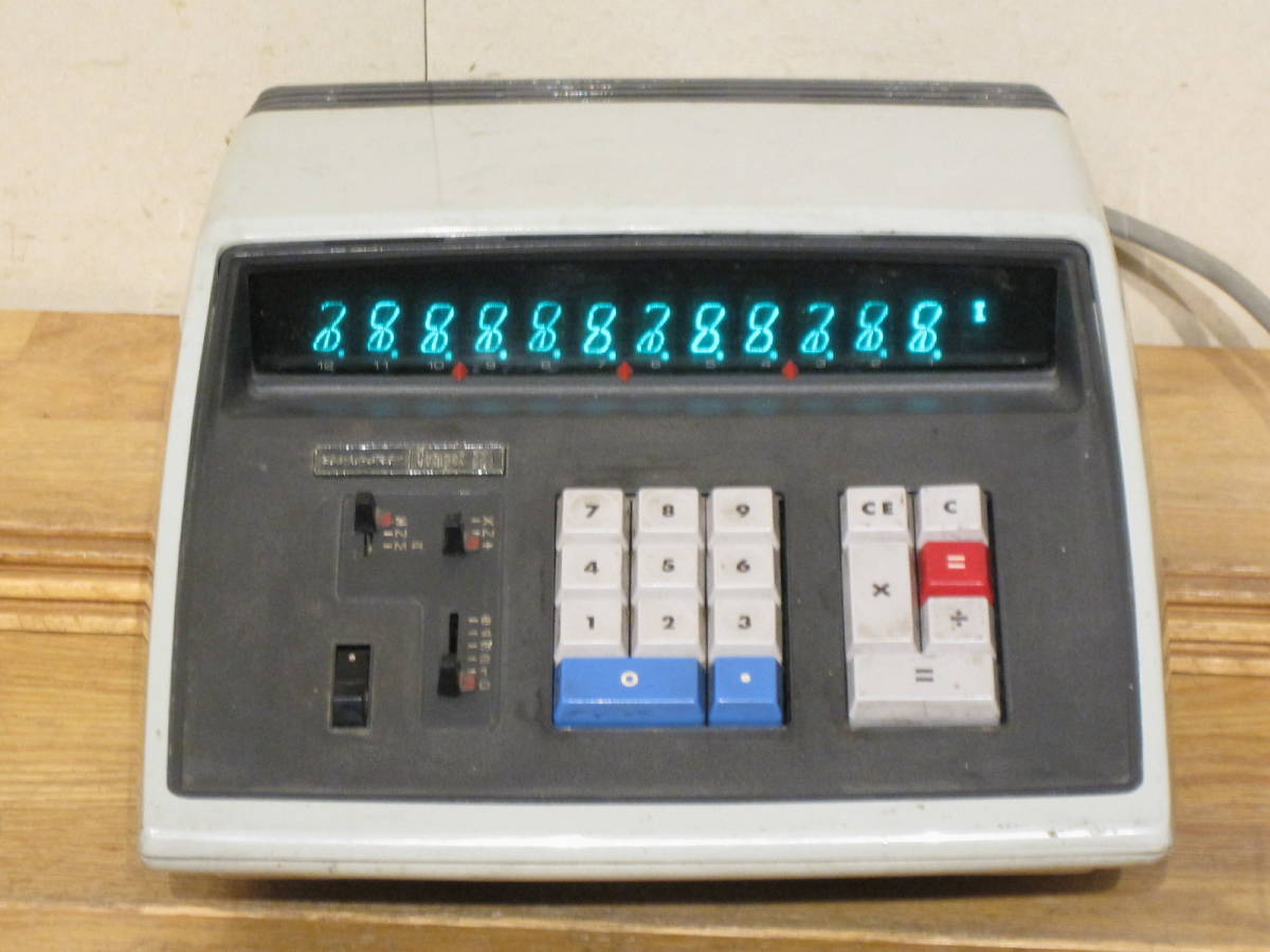 通電確認済み ジャンク品 SHARP シャープ Compet221 CS-221 12桁 早川電機工業 1970年代 電卓 レトロ家電 部品 ...