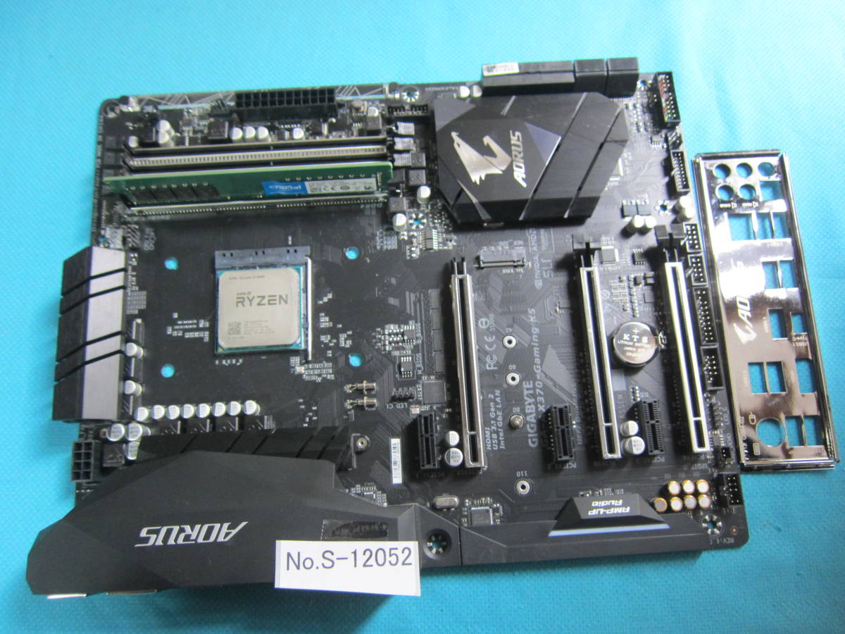 S-12052★( GIGABYTE ) /マザーボード/ GA-AX370-Gaming K5/ソケット：AM4/BIOS起動確認済み(ジャンク扱い)の落札情報詳細 - ヤフオク落札価格検索 ...