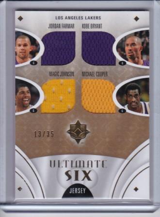 08/09 Ultimate Collection☆Farmar/Kobe/Magic/Cooper/West/Odom(Lakers)☆35 ...