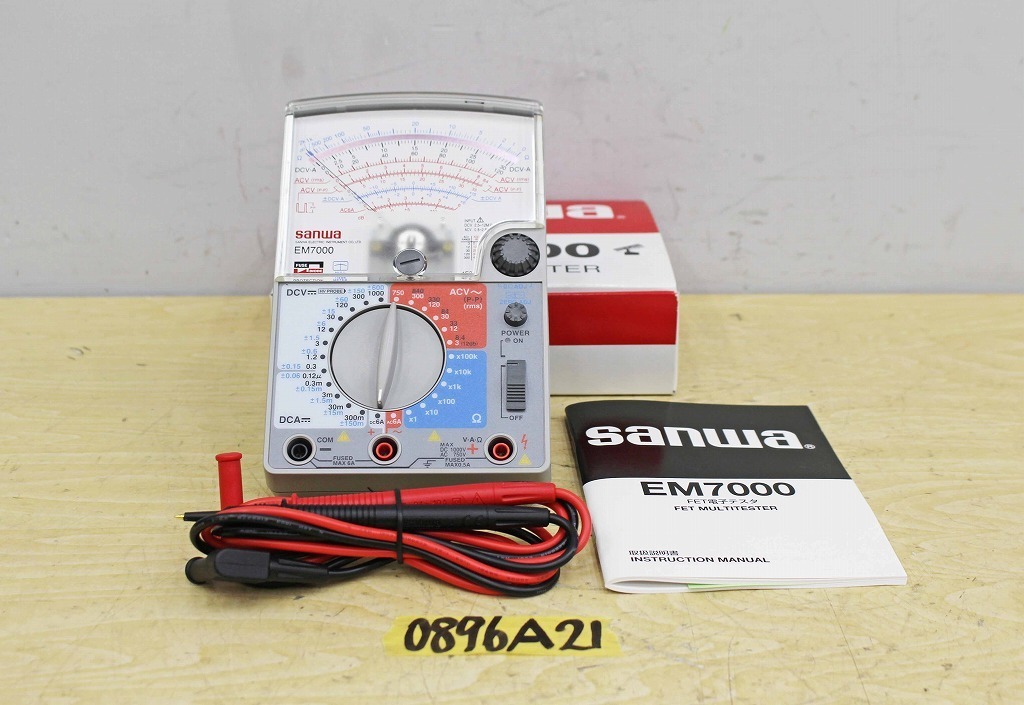 0896A21 sanwa サンワ FET電子テスタ EM7000 テスター 測定 計測の落札情報詳細 - Yahoo!オークション落札価格 ...