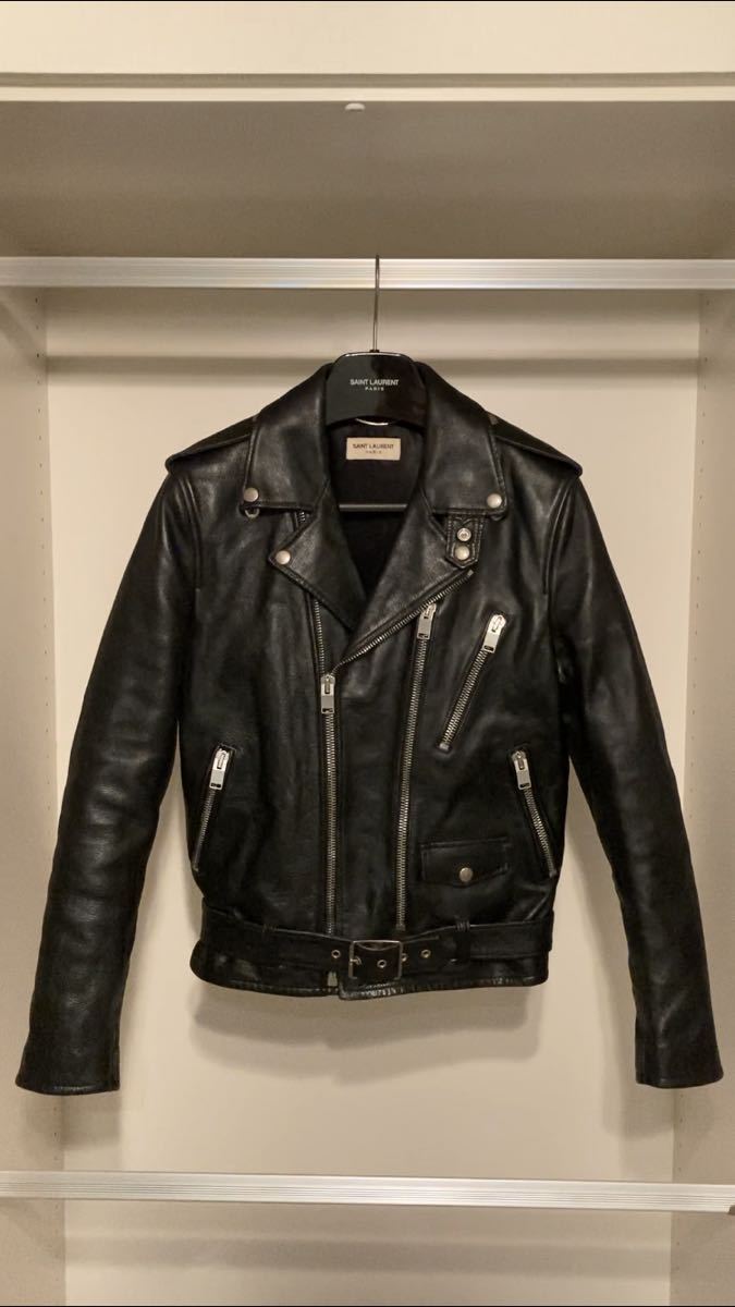 SAINT LAURENT サンローランパリ 初版 2013aw L17 ライダース 44 カーフ 国内正規 エディ着 木村拓哉着 登坂着 ハンガー付の落札情報詳細 - Yahoo ...