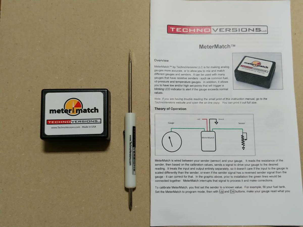 メーターマッチ 燃料計コンバーター METER MATCH TECHNO VERSIONS 抵抗値変換の落札情報詳細 - ヤフオク落札価格検索 ...