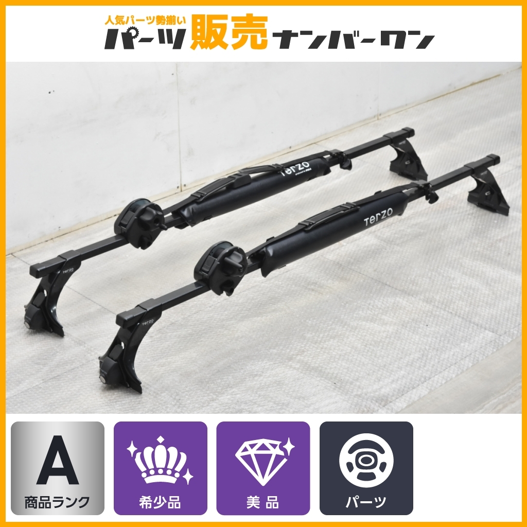 【美品】TERZO サーフボードキャリア 鍵2個付属 品番 フット：EF3TM VH19 レインモールタイプ 標準ルーフ車用 ベルト：EM34/EM45の落札情報詳細 - Yahoo ...