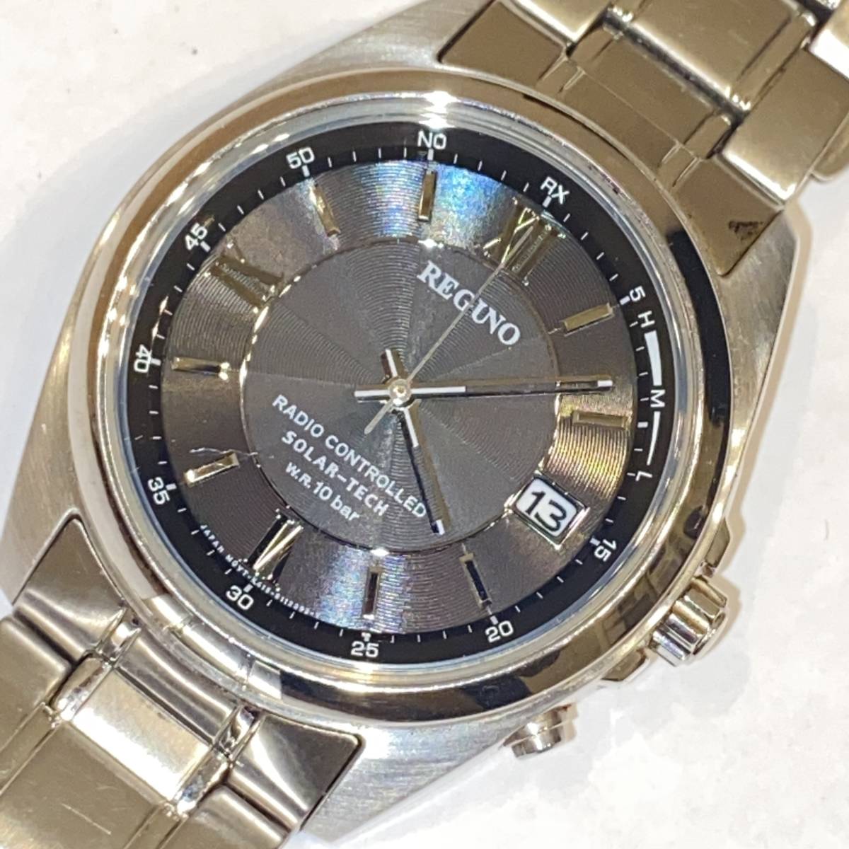 【REGUNO/レグノ】ソーラー時計 RADIO CONTROLLED/ラジオコントロール H415-S057515★19448の落札情報詳細 - Yahoo!オークション落札価格検索 オークフリー