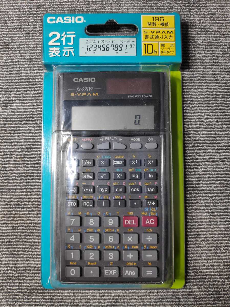 【未使用】★送料無料★ 新品未使用未開封品 CASIO 関数電卓 fx-991w カシオ電卓の落札情報詳細 - ヤフオク落札価格検索 オークフリー