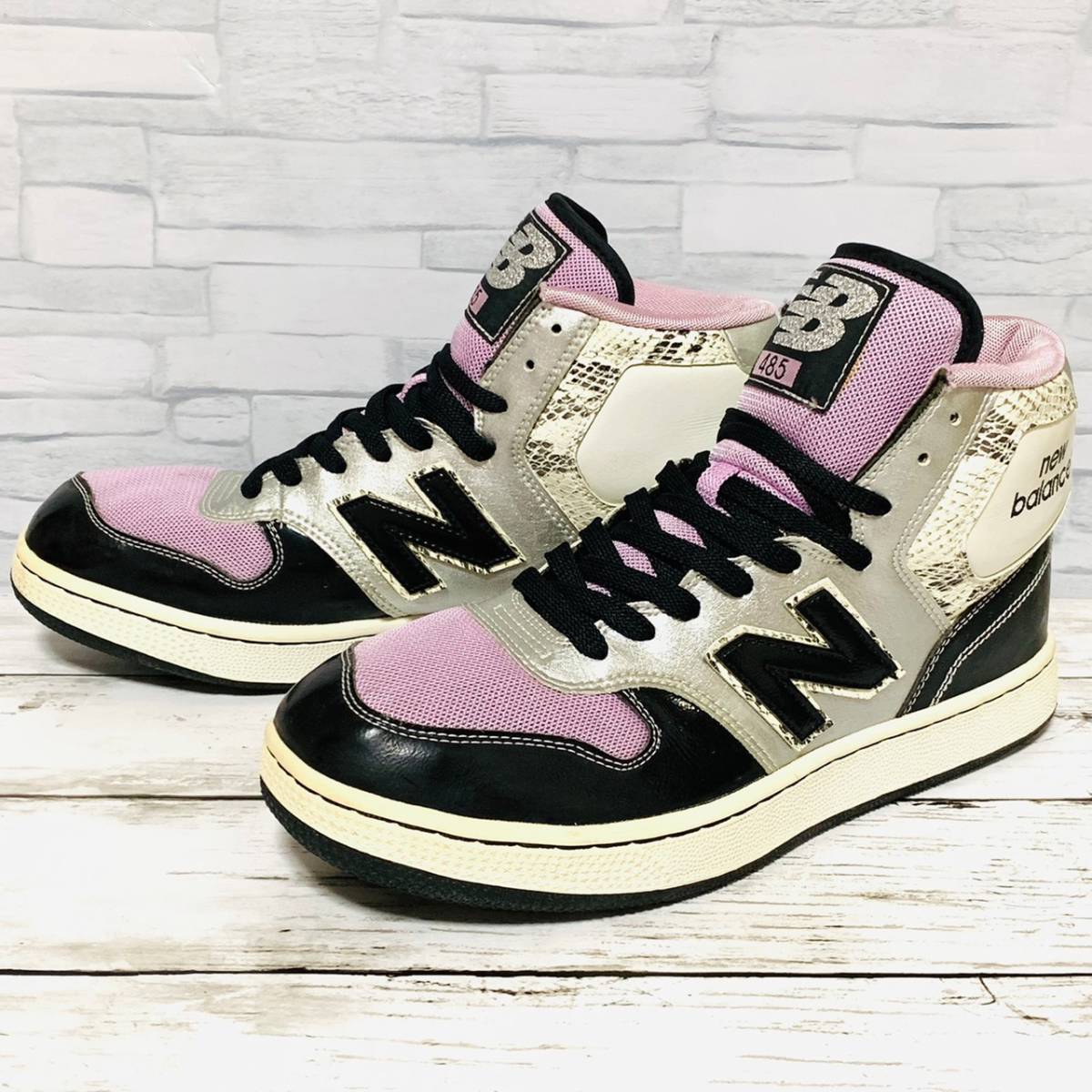 【中古】H1411 New Balance 601｜ニューバランス 601 サイズ US 6.5 (24.5cm) ブラック レザー レース ...