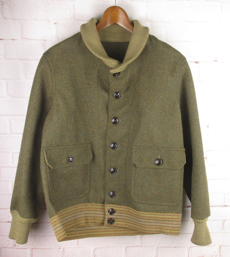 【未使用に近い】AWKHJ18340 WAREHOUSE ウエアハウス A-1 STYLE WOOL JACKET CCC ウールジャケット ...