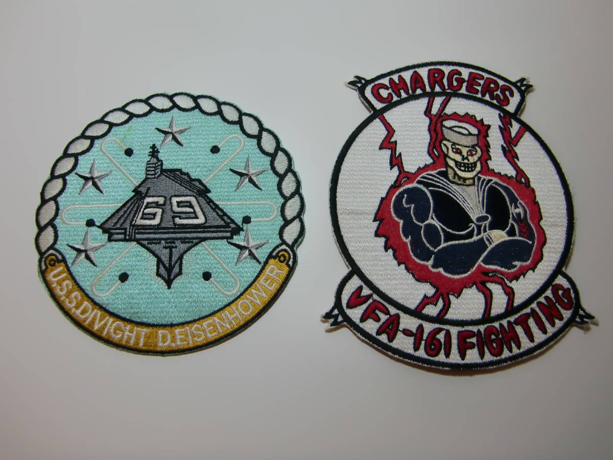 【傷や汚れあり】ワッペン セット(ジャンク品) U.S.NAVY(CVN-69_USS Dwight D. Eisenhower, VFA ...