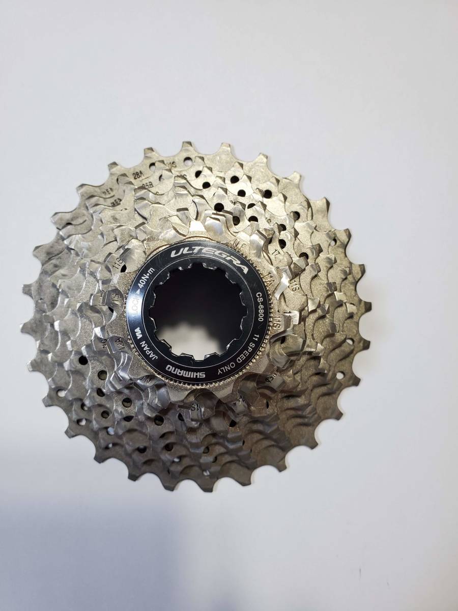 【やや傷や汚れあり】 中古 SHIMANO ULTEGRA スプロケット CS-6800 11-28T/11・12・13・14・15・17・19・21・23・25・28Tの落札情報詳細 ...
