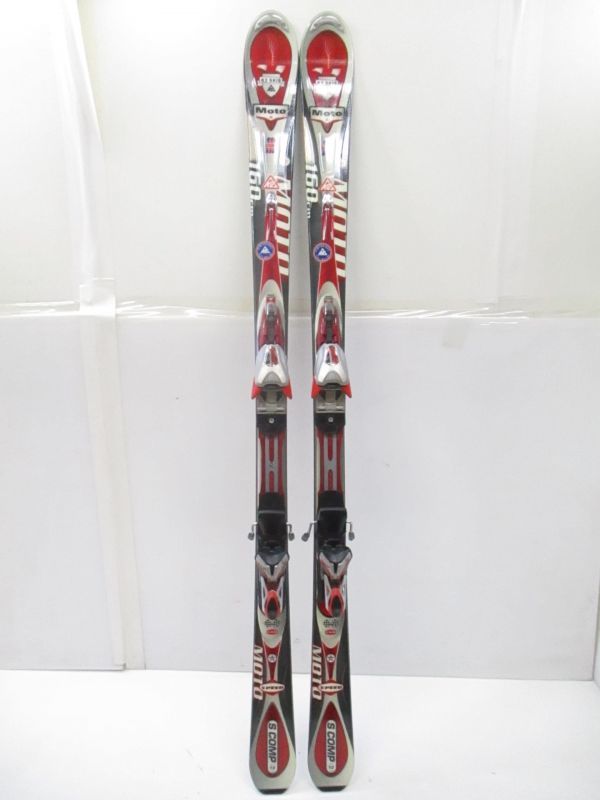 【目立った傷や汚れなし】☆K2/ケーツー MOTO S COMP 160cm 調整ビン MARKER MOD 12.0 Titanium ...