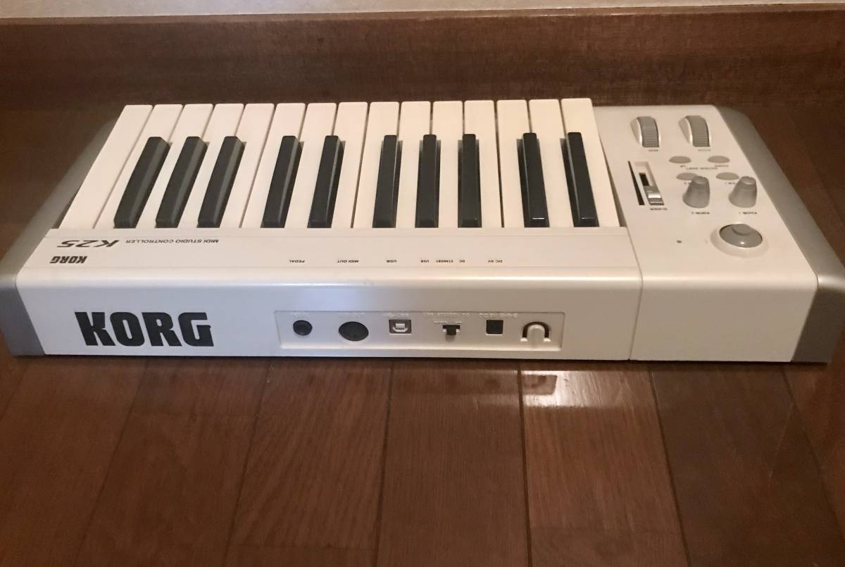 【やや傷や汚れあり】★KORG K25 USB/MIDIコントローラー★MIDI STUDIO CONTROLLER★動作確認済／本体のみの ...